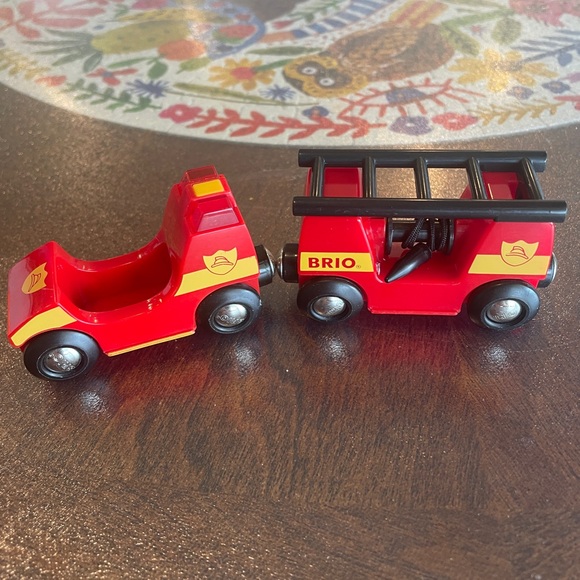 Brio | Toys | Brio Fire Engine Hose Truck Lights Sounds Compatible To ...